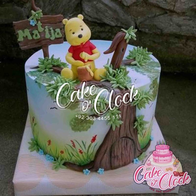 Winnie In The Pooh - Magnum Cakes - Best Customize Designer Cakes in Lahore