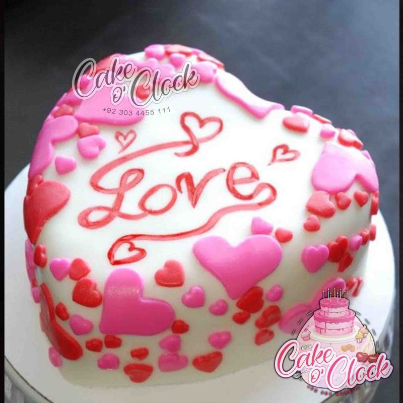 Beautiful Heart Theme Cake - Magnum Cakes - Best Customize Designer ...