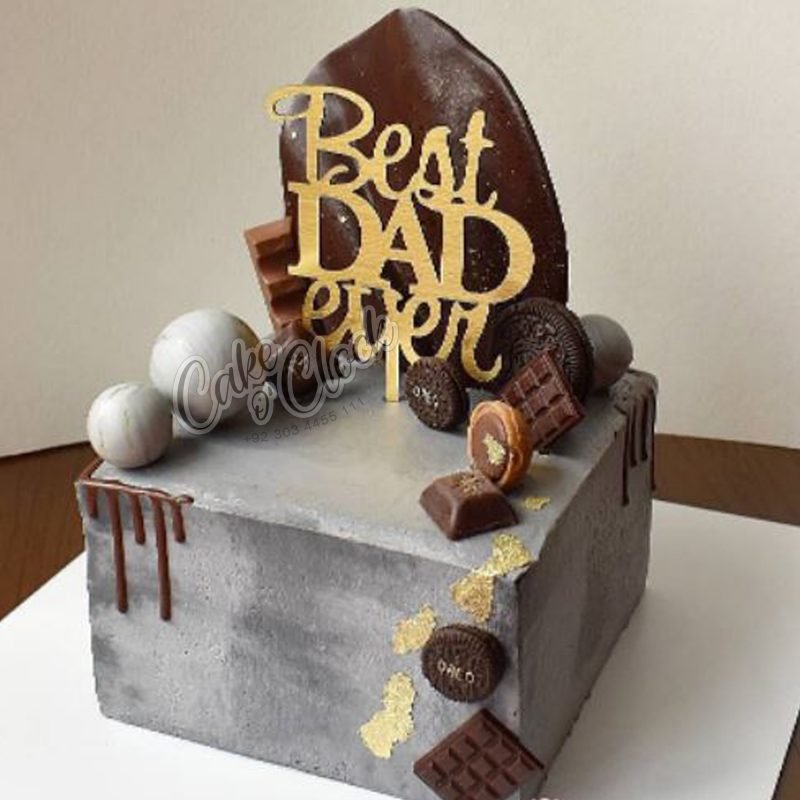 Best dad ever choco cake - Magnum Cakes - Best Customize Designer Cakes ...
